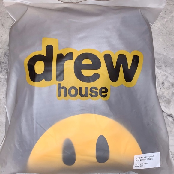 drew house | Sweaters | Authentic Navy Blue Drew Hoodie Size M Sold Out ...